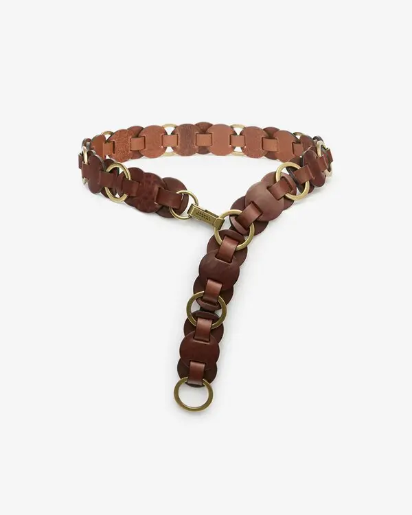 Isabel Marant Lota Leather Belt - Orange