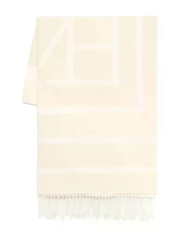 TOTEME Monogram-jacquard Scarf - Neutrals