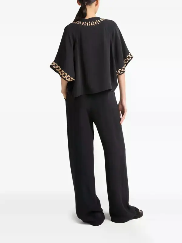 YVES SALOMON Silk Trousers