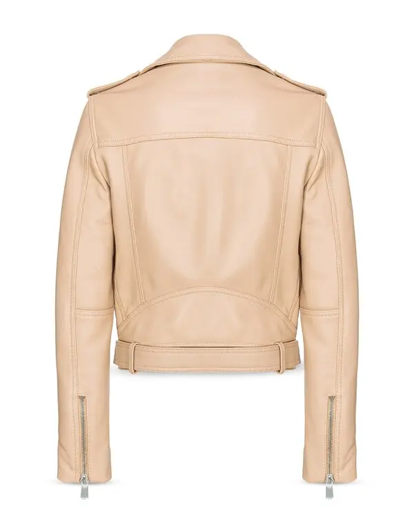 Pinko Costa Rica Leather Biker Jacket