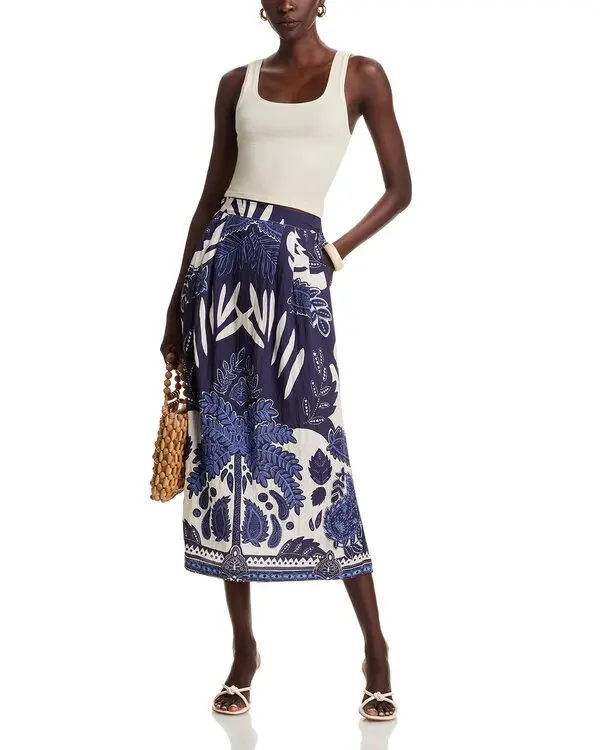 LA FEE MARABOUTEE Printed Midi Skirt