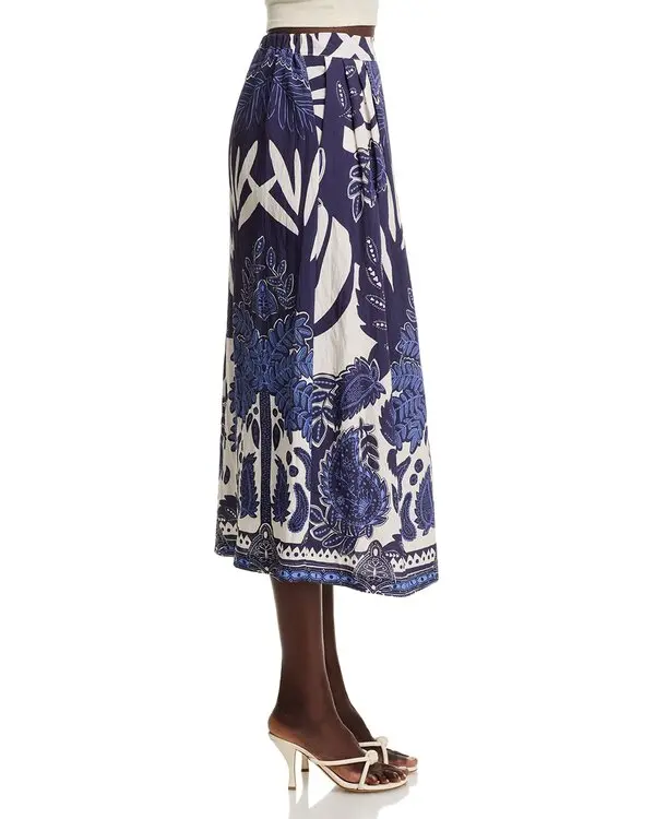 LA FEE MARABOUTEE Printed Midi Skirt