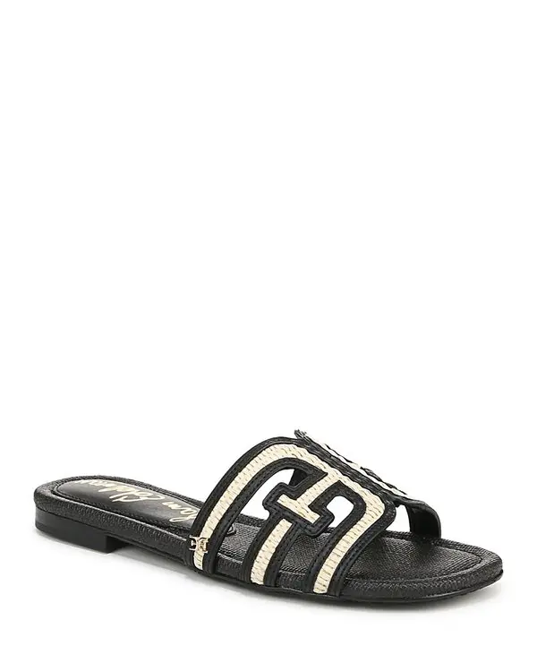 Sam Edelman Irina Slide Sandals - Linen/black