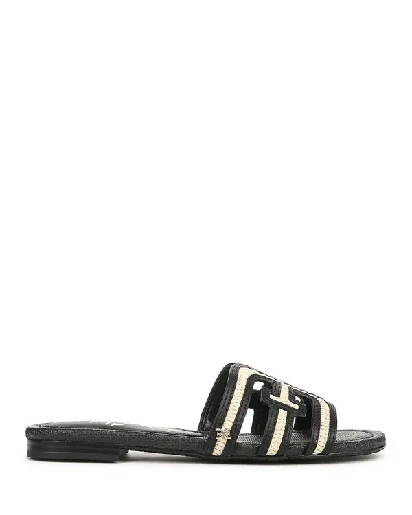 Sam Edelman Irina Slide Sandals - Linen/black