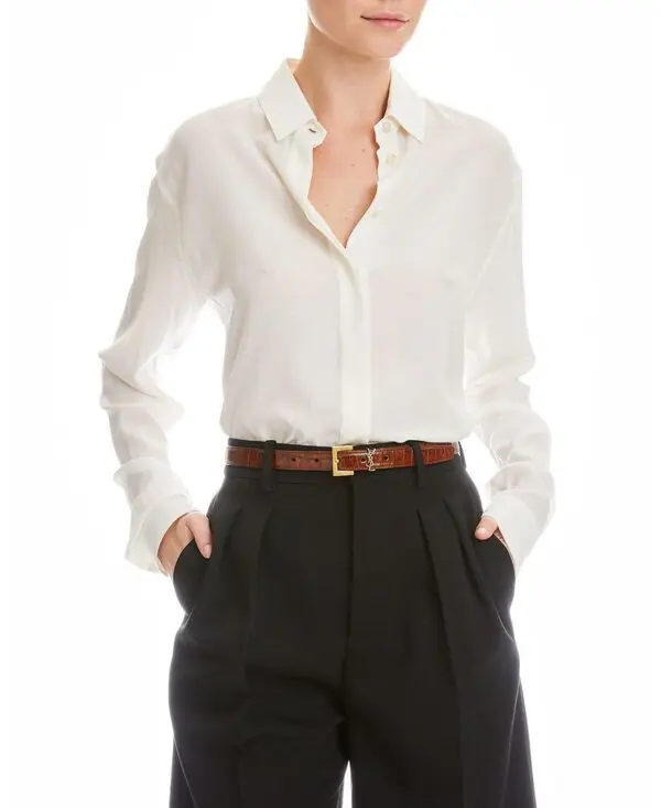 Saint Laurent Cassandre Thin Belt