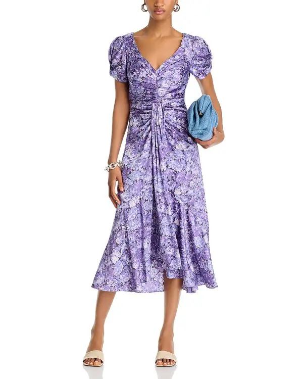 Cinq À Sept Hydrangea Midi Dress