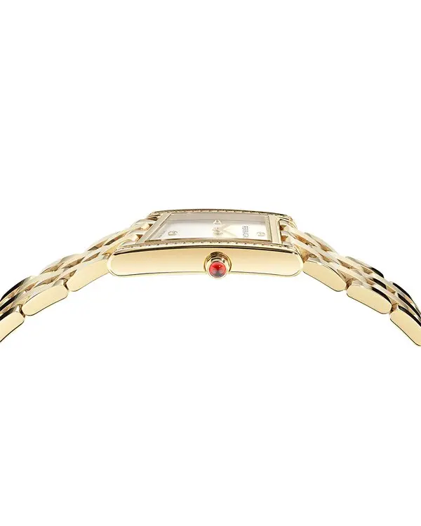 FERRAGAMO Asymetrique Diamond Watch, 22mm X 36mm - Gold