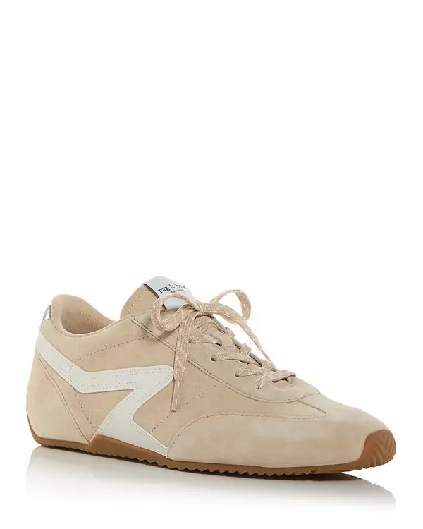 Rag & Bone Retro Runner Slim Ultra Sneakers - Macadamia Suede