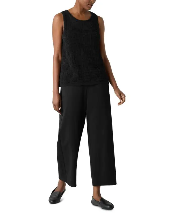 Eileen Fisher Cotton Round Neck Shell