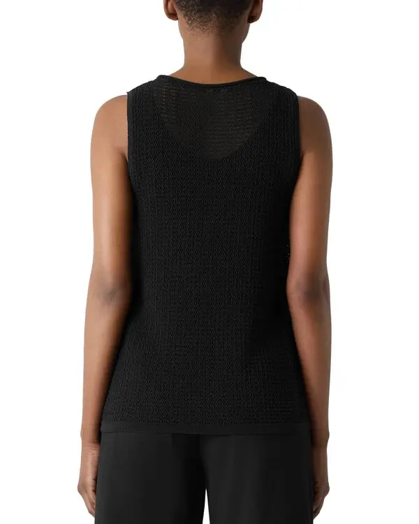 Eileen Fisher Cotton Round Neck Shell