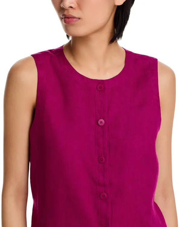 Eileen Fisher Linen Long Vest