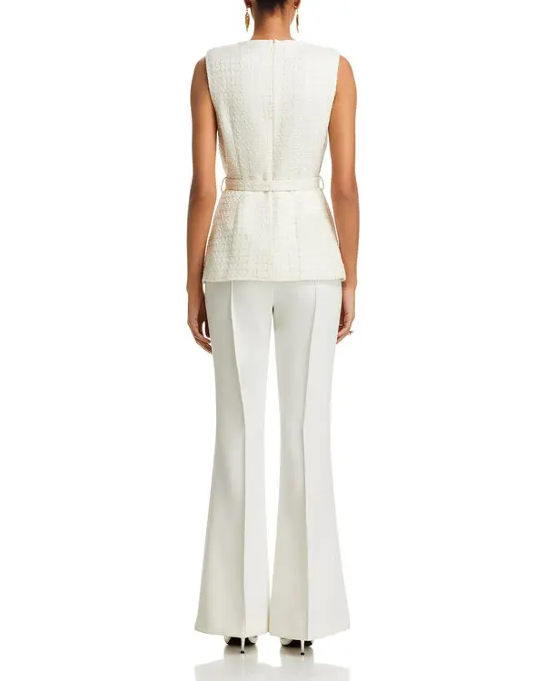 SELF-PORTRAIT Boucle Embellished Bow Jumpsuit