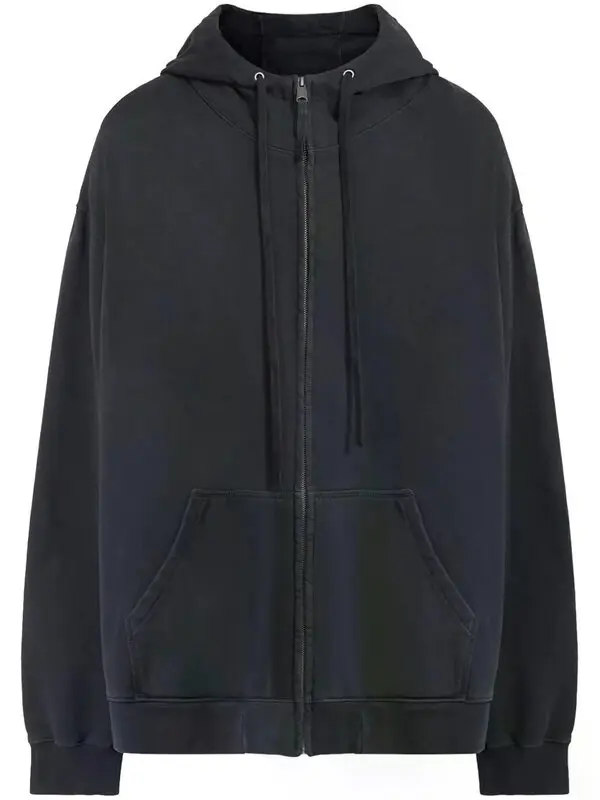 MAISON MARGIELA Zip Through Hoodie - Black