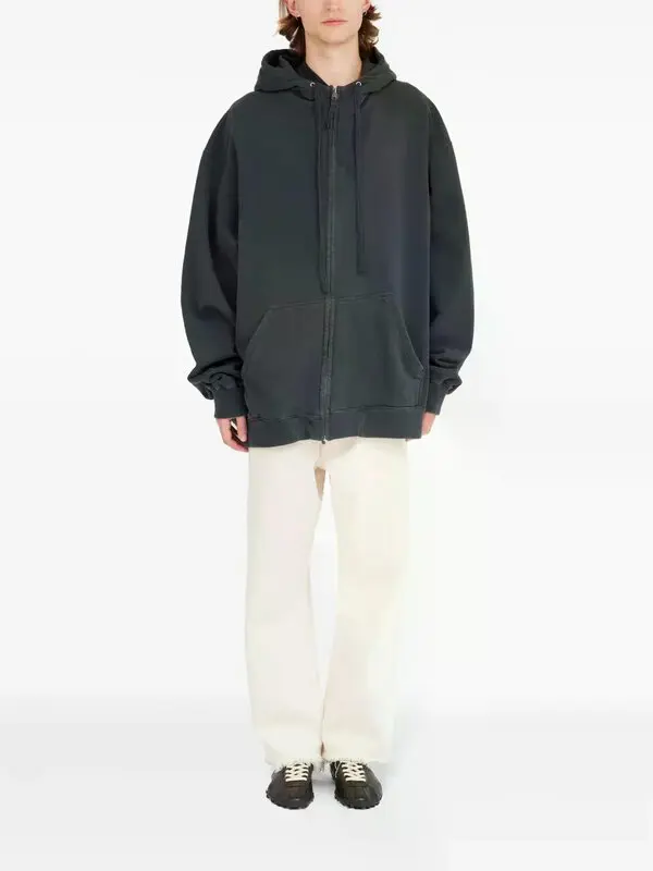 MAISON MARGIELA Zip Through Hoodie - Black
