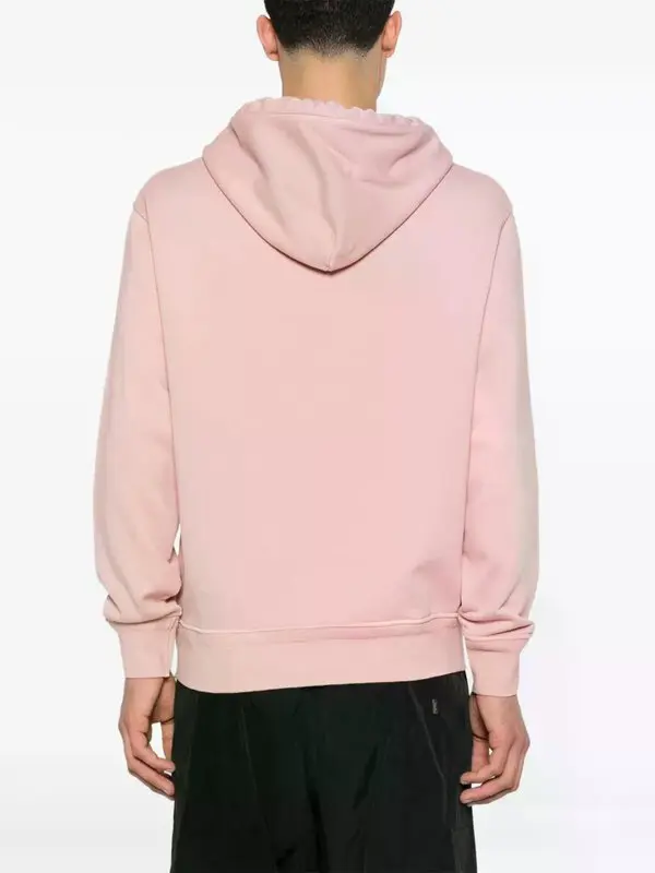 C.P. COMPANY Logo-embroidered Hoodie - Pink