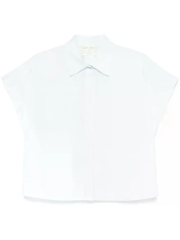 FORTE_FORTE Cotton Shirt - Blue