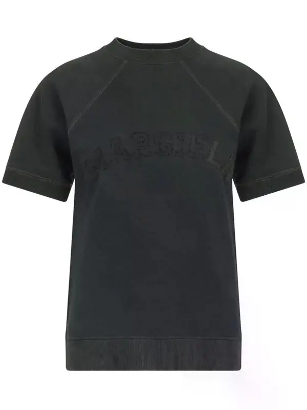 MAISON MARGIELA Logo-print Cotton Sweatshirt - Grey