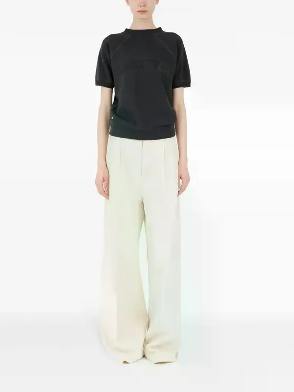 MAISON MARGIELA Logo-print Cotton Sweatshirt - Grey