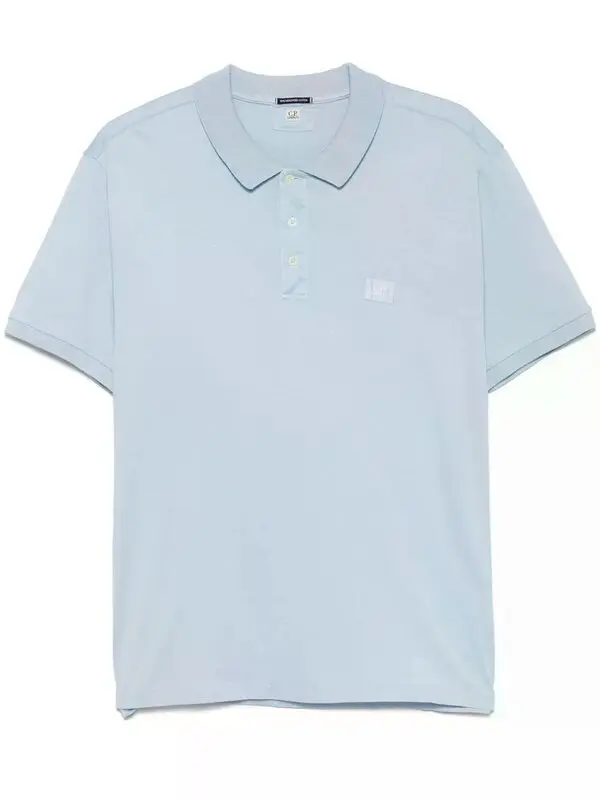 C.P. COMPANY Cotton Polo Shirt - Blue