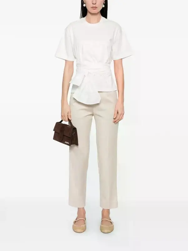 FORTE_FORTE Tapered Trousers - Neutrals