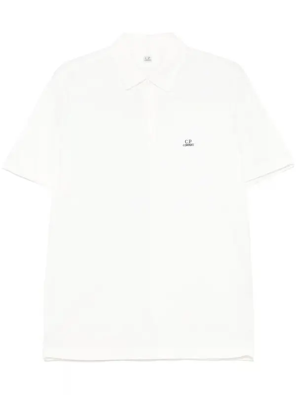 C.P. COMPANY Logo-patch Polo Shirt