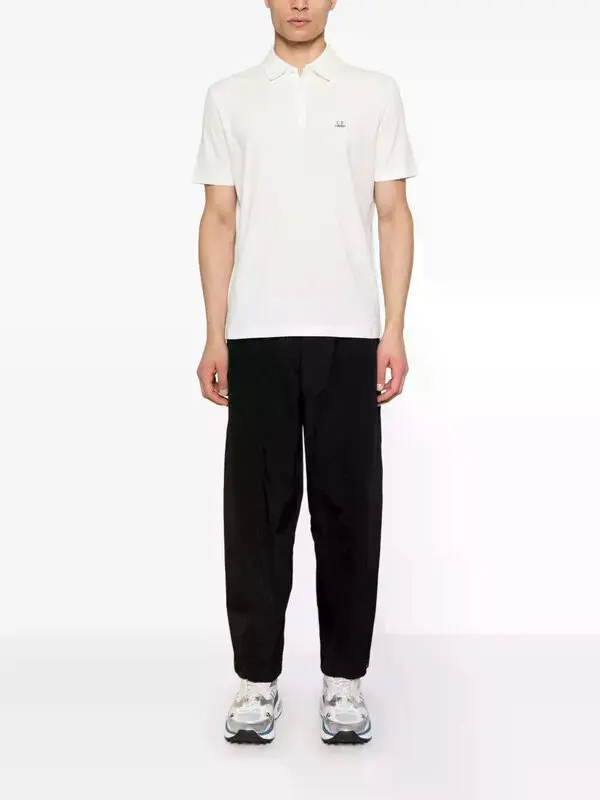 C.P. COMPANY Logo-patch Polo Shirt