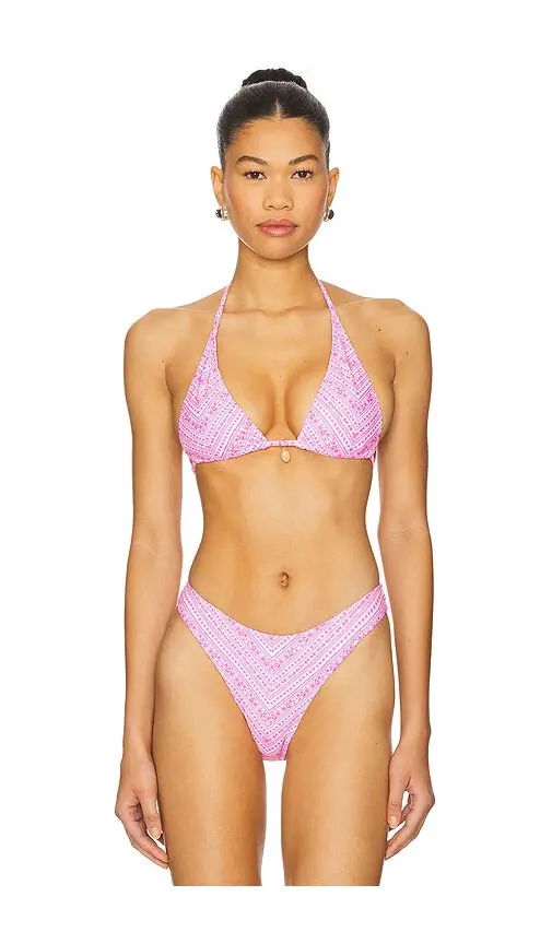 KULANI KINIS Classic Tie Halter Bikini Top - Starlight Saloon