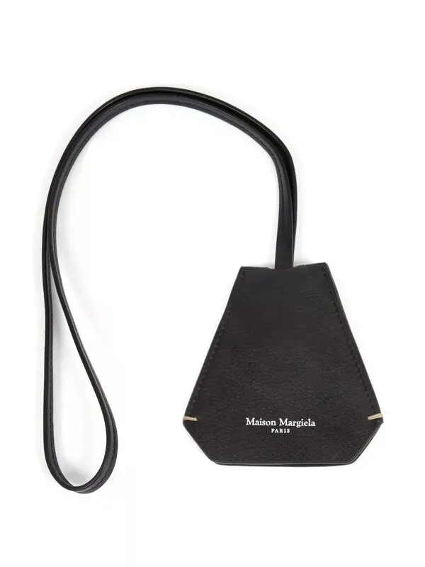 MAISON MARGIELA Leather Keyring - Black
