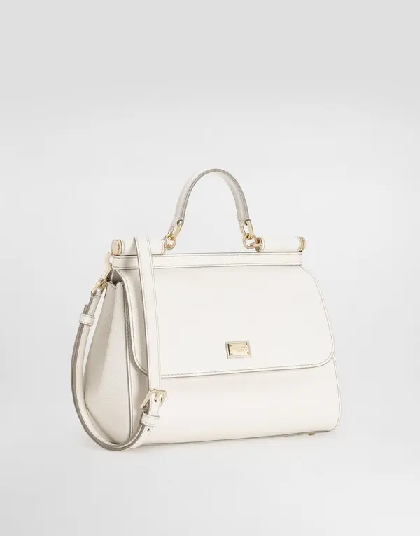 Dolce & Gabbana Large Sicily Handbag - White