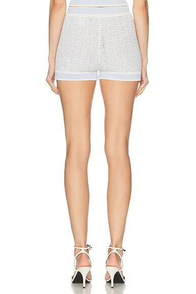 SEROYA Louie Hot Short - Ice Blue & Eggshell
