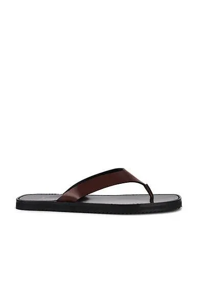 JUDE Vermelho Sandal In Brushed Leather - Brown Brushed Leather