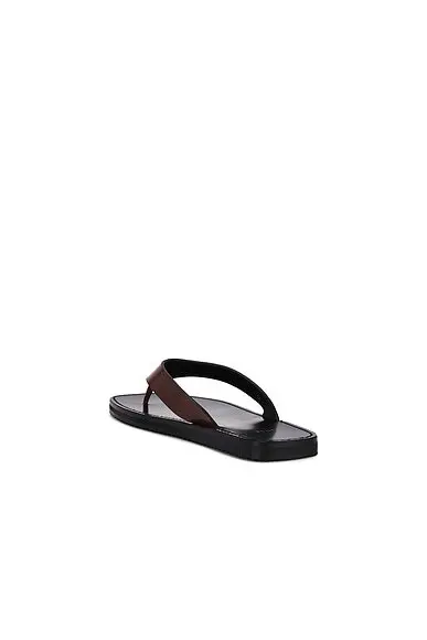 JUDE Vermelho Sandal In Brushed Leather - Brown Brushed Leather