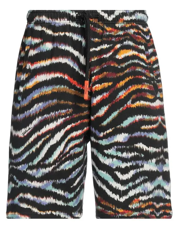 Just Cavalli Cotton Blend Tiger-print Shorts
