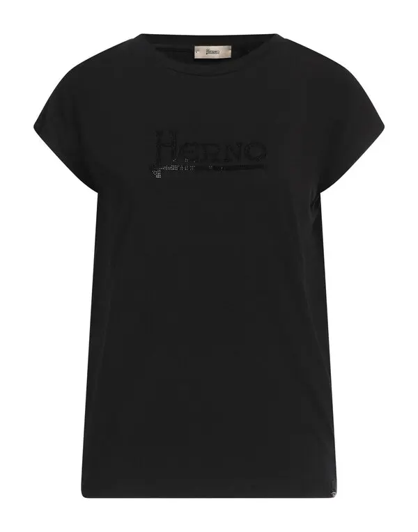 Herno Cotton Elastane Polyester T-shirt - Black