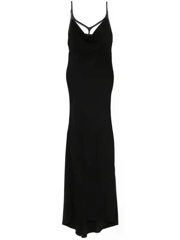 MUGLER Harness Crepe Gown