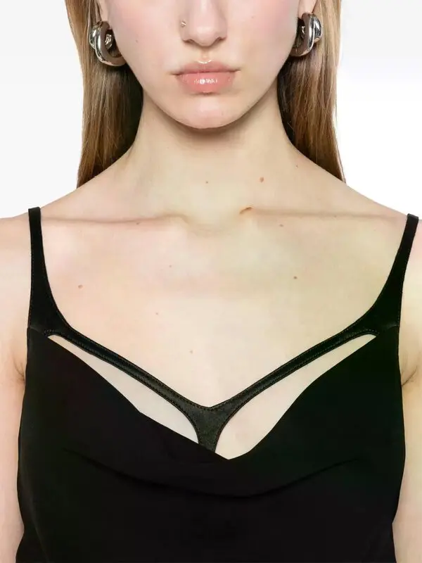MUGLER Harness Crepe Gown