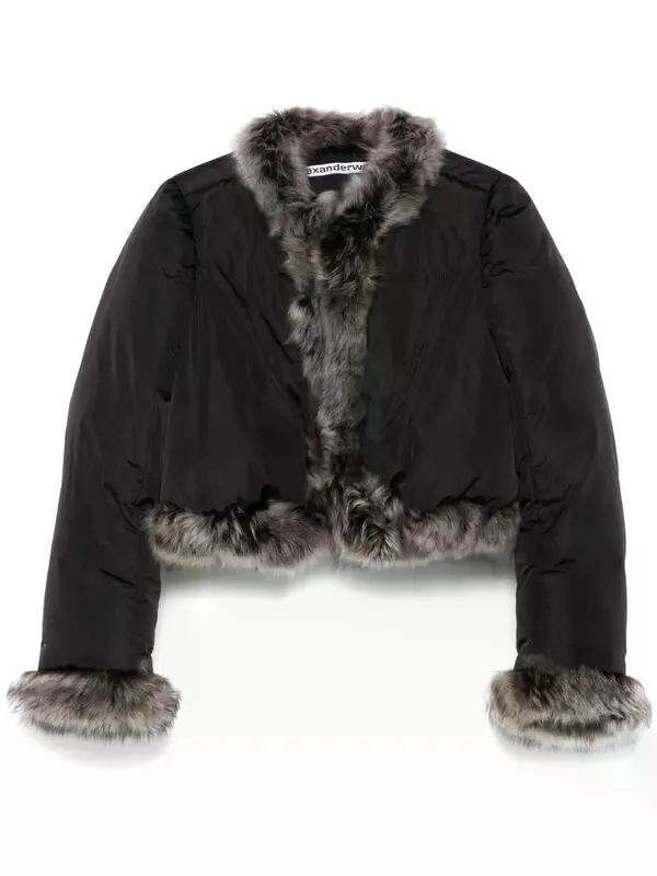 Alexander Wang Faux Fur-trim Puffer Jacket