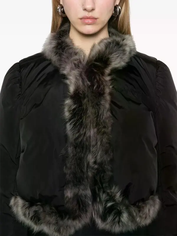 Alexander Wang Faux Fur-trim Puffer Jacket