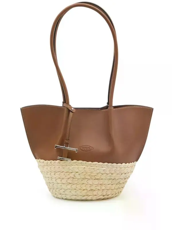 TOD'S T Timeless Tote Bag - Brown