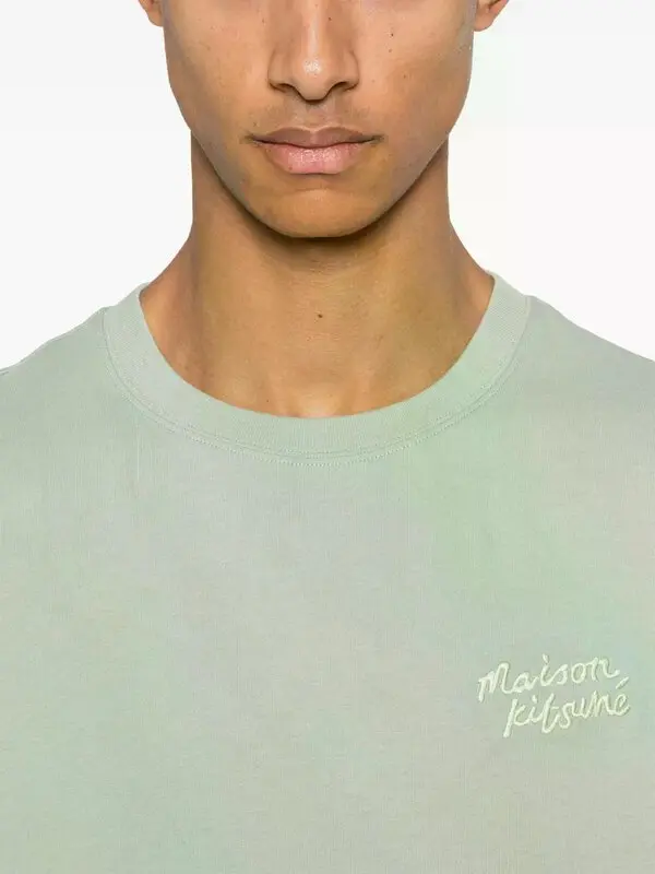 Maison Kitsuné Logo-embroidered T-shirt