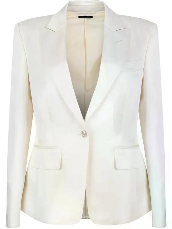 TOM FORD Single-breasted Blazer - White