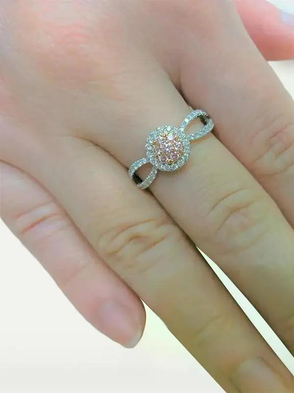 HYT JEWELRY 18kt White Gold Diamond Ring