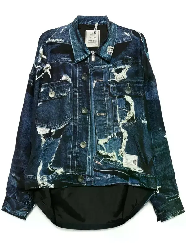 Mihara Yasuhiro Graphic-print Shirt Jacket