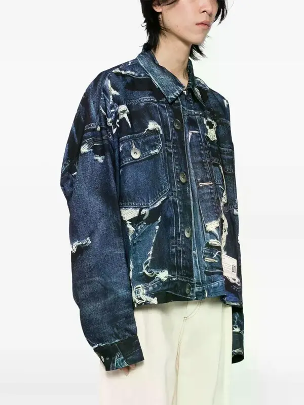 Mihara Yasuhiro Graphic-print Shirt Jacket