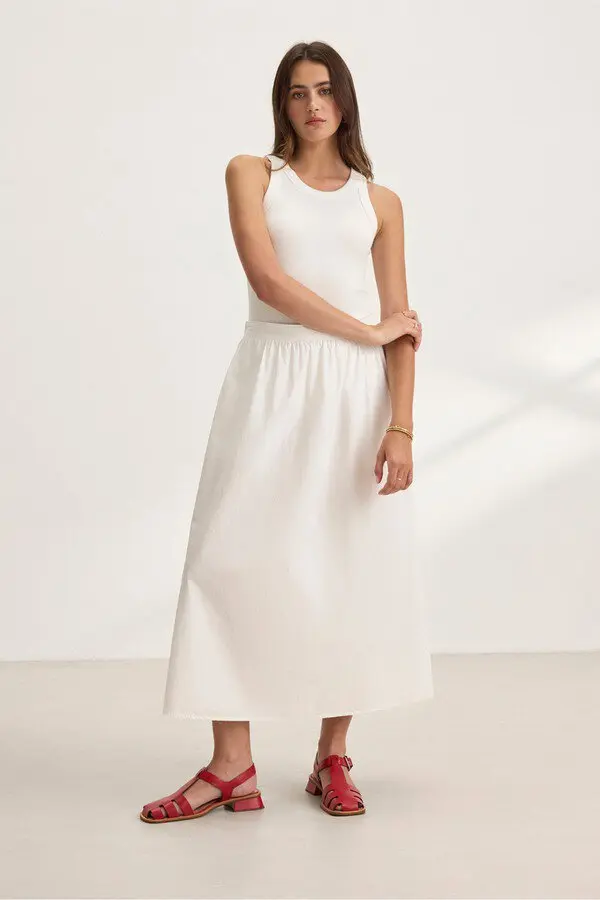 Velvet By Graham & Spencer Bella Skirt - White