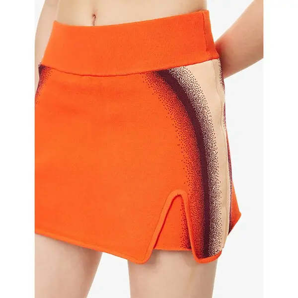 Ph5 Abstract-pattern Knitted Mini Skort