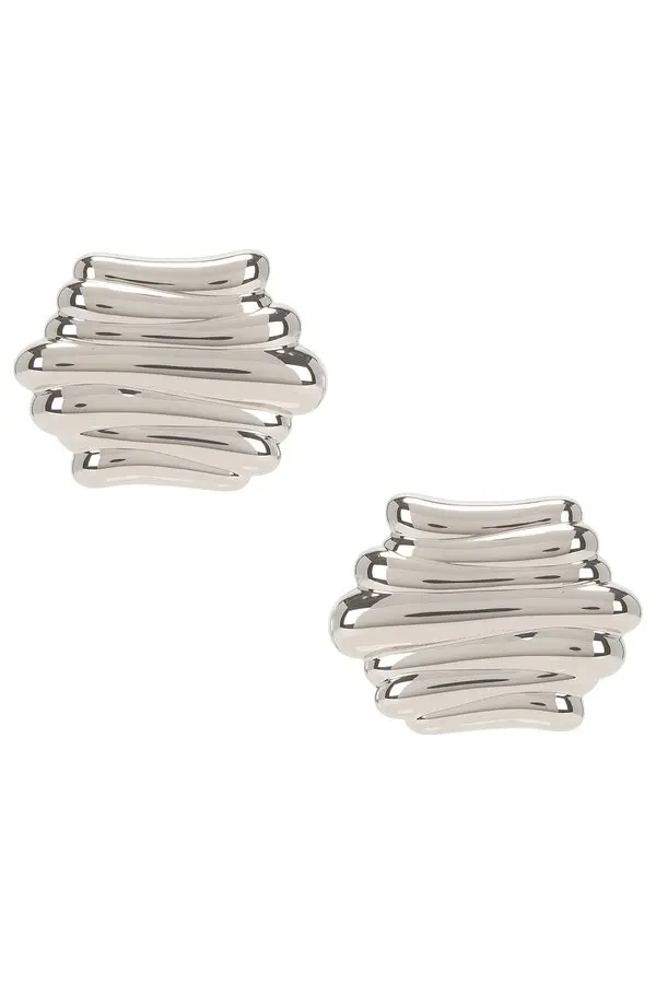 Khaite Crema Earrings - Silver