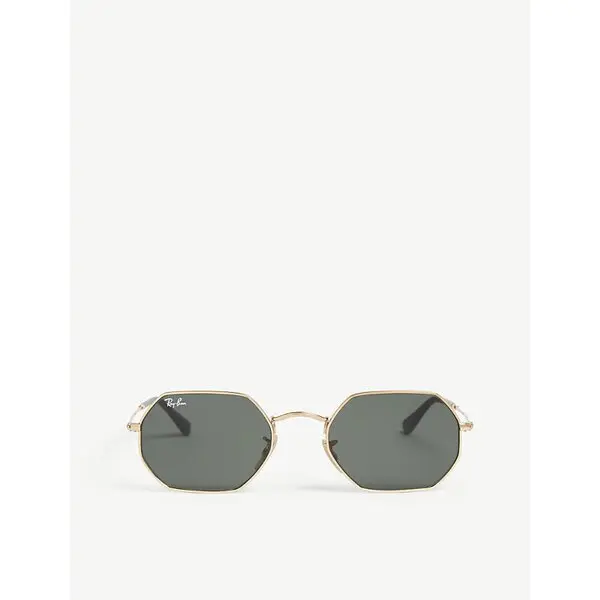 Ray-ban Octagon Frame Sunglasses - Gold