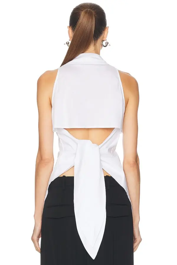 SIMONMILLER Loch Sleeveless Poplin Top
