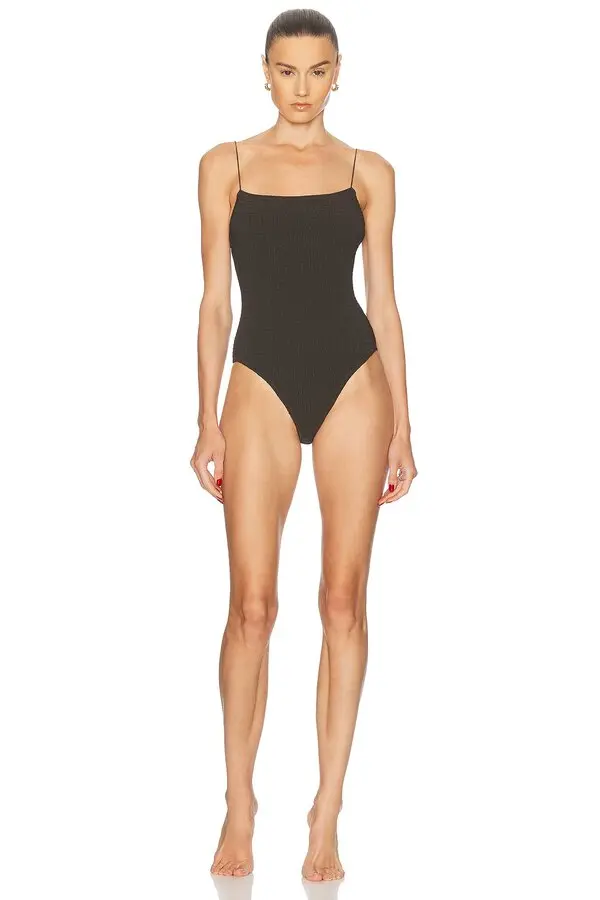 TOTEME Smocked One Piece Swimsuit - Pepper